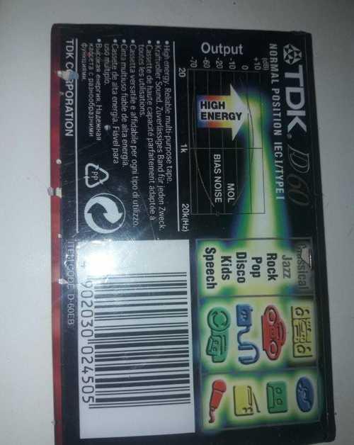 Аудиокассета tdk d60