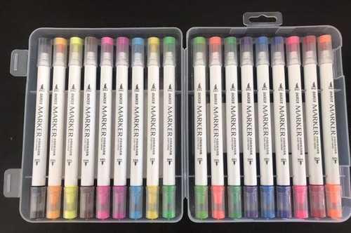 Скетч-маркеры 18 цветов Baoke Colorful Marker Pen