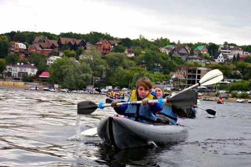 Сплав на байдарках вдоль берегов Самары