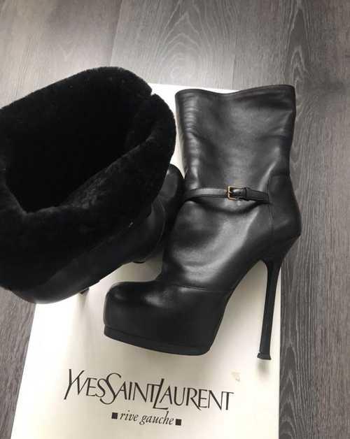 Зимние полусапожки Yves Saint Laurent