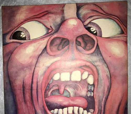 King crimson in the Court UK pink rim LP