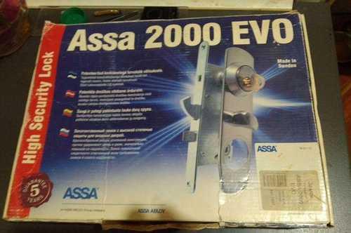 Замок дверной abloy assa 2000 EVO twin новый