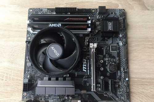 Связка AMD Ryzen 5 2600 + MSI B450m + 16 Gb DDR4