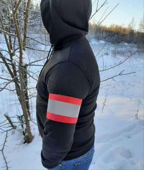 Повязка нарукавная красно - зелёная