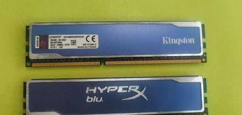 Комплект озу Kingston HyperX DDR3 2x2gb