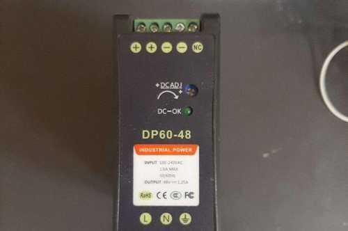 Промышленный DIN Rail источник питания DP60-48