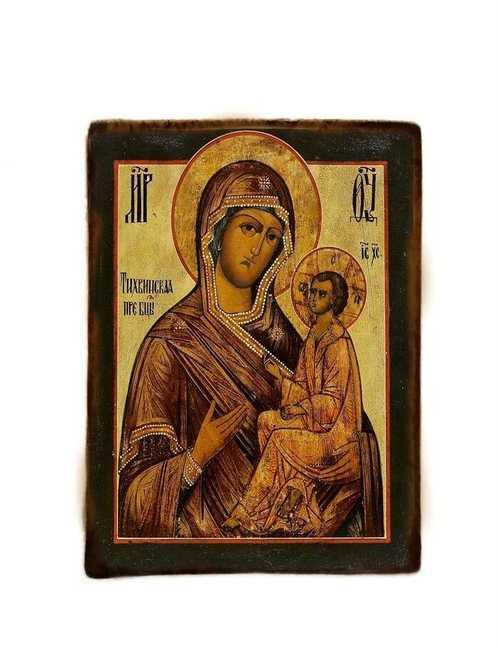 Икона под старину «Тихвинская икона Божией Матери»