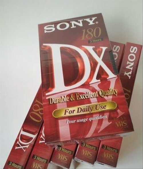 Видеокассеты sony DX 180 (3 hours) новые 6 штук