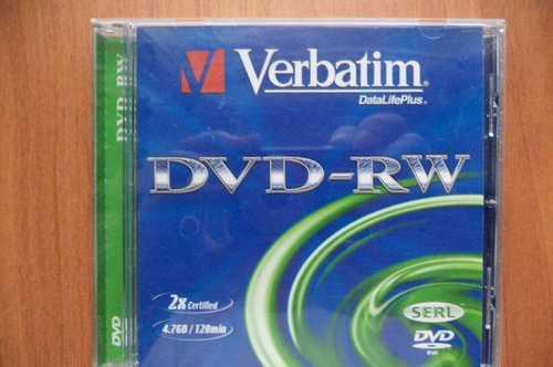 Диски перезаписываемые Verbatim DVD-RW бу