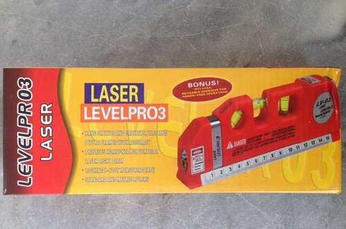 Лазерный уровень - рулетка Laser level pro 3
