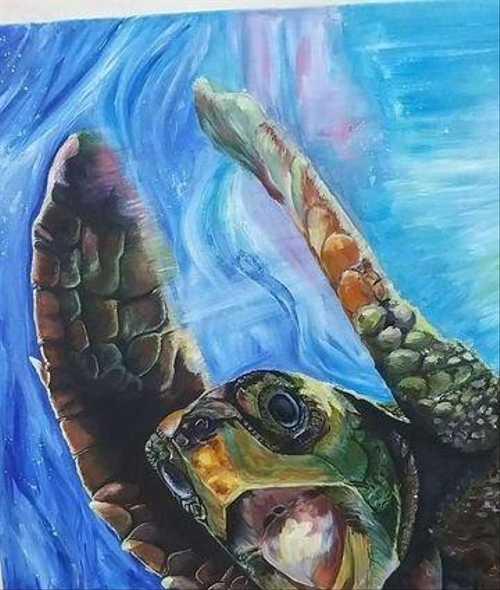 Картина "Морская черепаха "