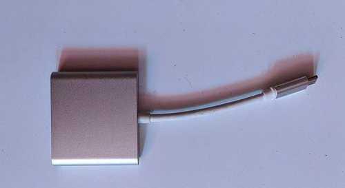 Переходник hdmi HUB USB-C