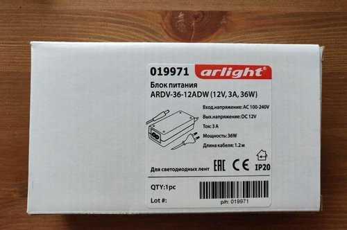Блок питания для LED-лент Arlight ardv-36-12ADW