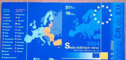 Набор монет Чехии 2004 года в буклете