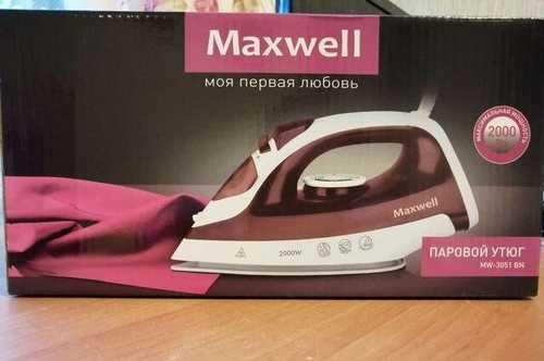 Паровой утюг maxwell mw-3051 bn новый