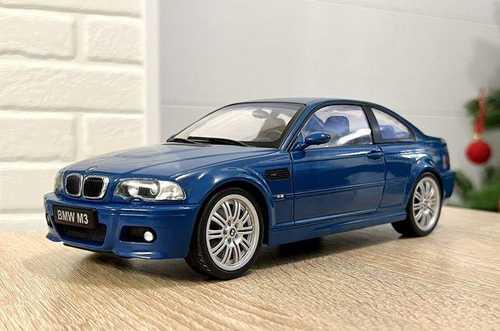 BMW M3 E46 2000 blue 1:18 Solido