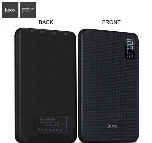 Аккумулятор hoco B24 Pawker Black 30000mAh черный