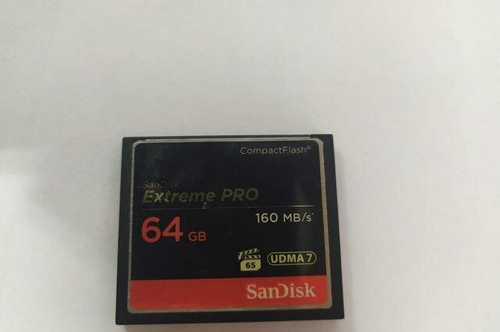 CompactFlash Sandisk Extreme Pro 64gb