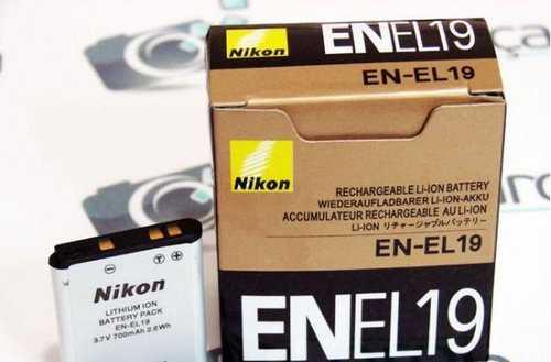 Аккумулятор Nikon EN-EL19 новый