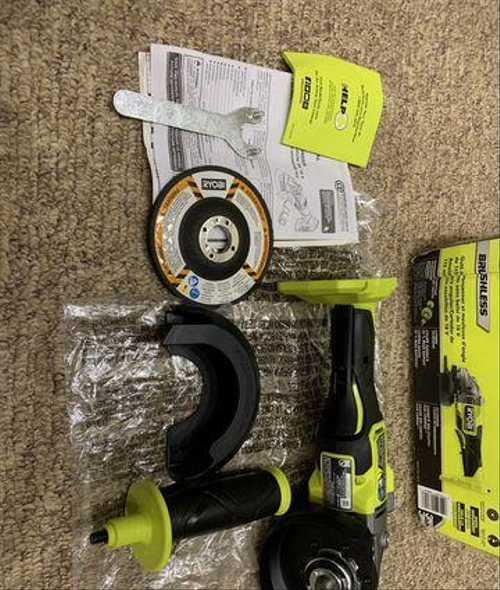 Бесщёточная Болгарка ушм Ryobi HP ONE+ 18V