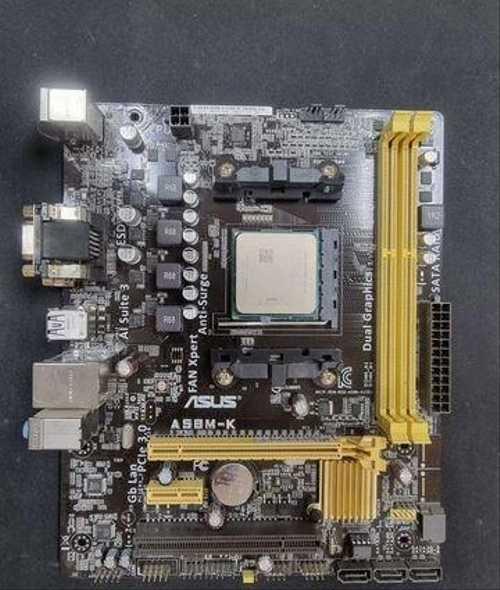 MB Asus A58M-K + CPU A6-7400K 3.5Ghz