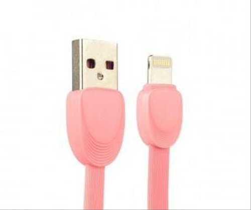 USB дата-кабель Remax shell (RC-040i) розовый