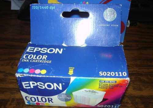 Epson S020110 цветной картридж