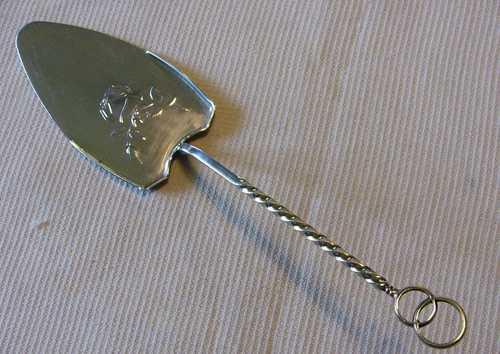 Серебряная лопатка "Свадебная" Сделано в СССР