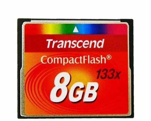 Карта памяти transcend compact flash standard ts8gcf133 8gb