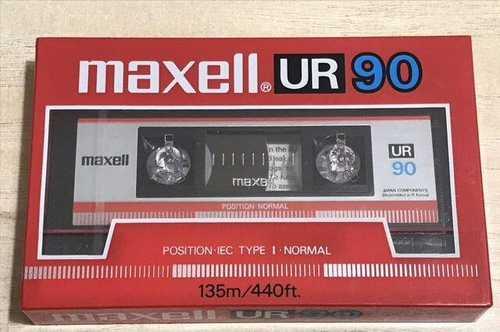 Аудиокассета Maxell UR90 1985 год вид 1