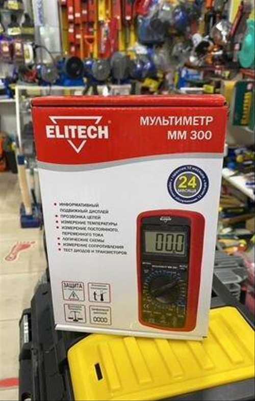 Мультиметр elitech мм 300