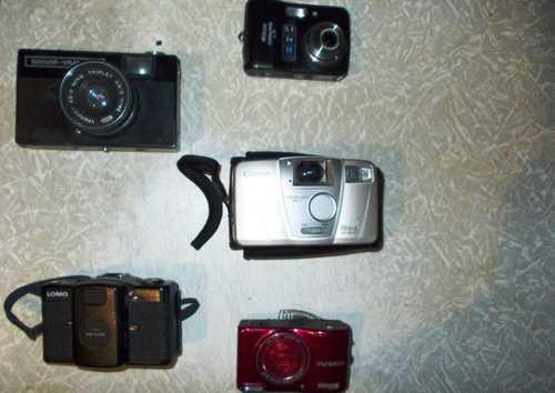 Фотоаппараты "вилия-vilia", " lomo ",Canon,Nikon