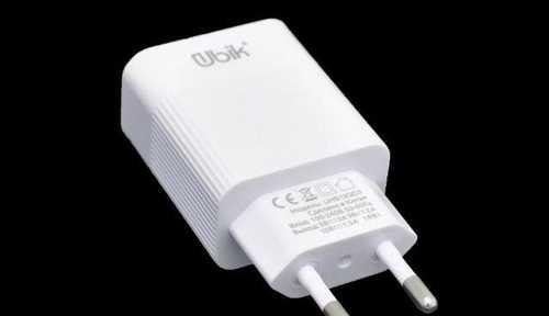 UHP13WQ Зарядное устройство ubik 1USB,3A,QC 3.0 бе