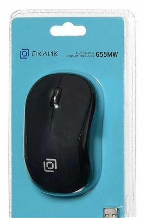 Мышь oklick 655MW, оптическая, беспроводная, USB