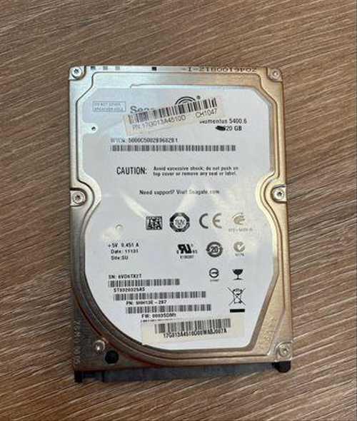 Жесткий диск HDD 2.5 Seagate 320gb