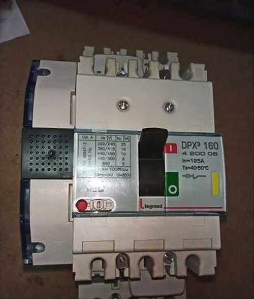 Автоматический выключатель Legrand DPX 160, 125A