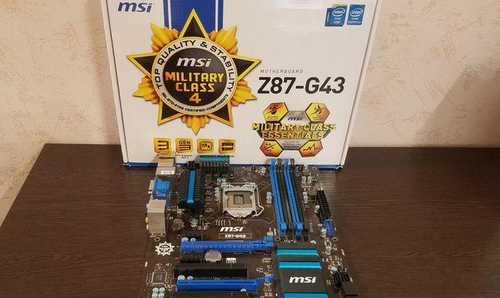 Плата MSI Z87-G43 (LGA 1150, Intel Z87)