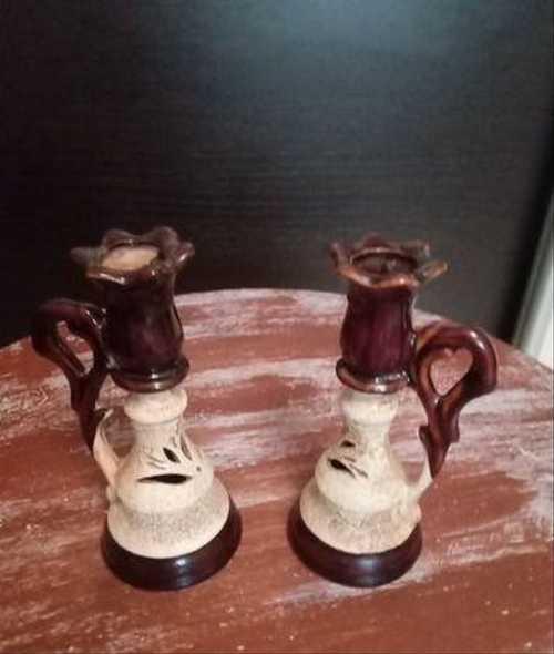 Подсвечник керамика