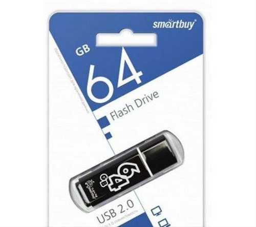 Флешка USB 64Gb SmartBuy Glossy Black