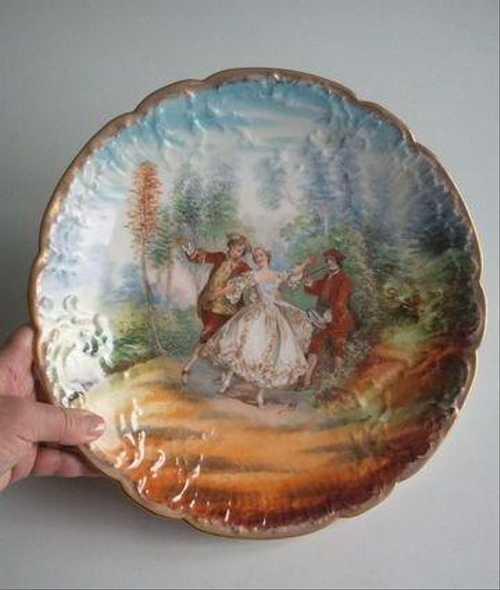 Антикварная декоративная тарелка Лимож Limoges