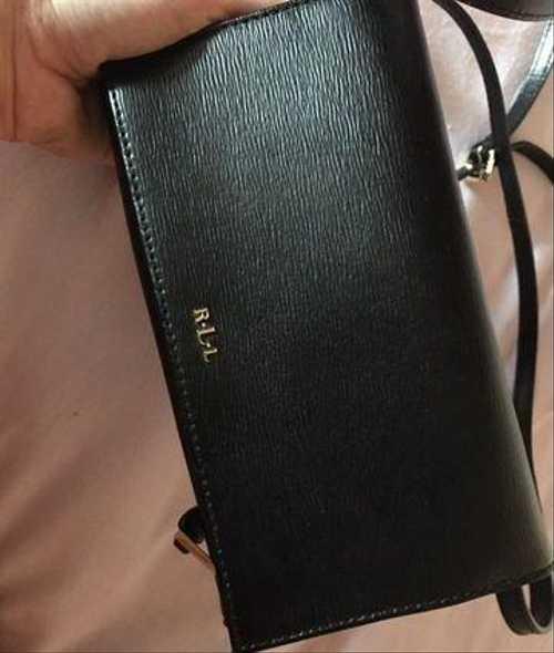 Клатч кошелек сумка Ralph Lauren оригинал черная