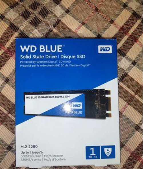 Ssd m2 1tb wd blue новый