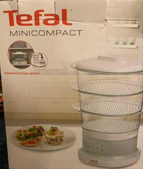 Пароварка Tefal VC 1352 Minicompact. Tefal Minicompact vc130130 инструкция. Tefal Minicompact пароварка маленький пластиковый лоток. Пароварки в коробках фирмы vivo.