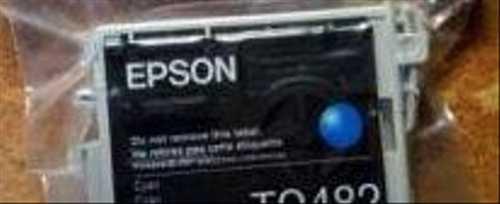 Картридж Epson T0482 Cyan (голубой)