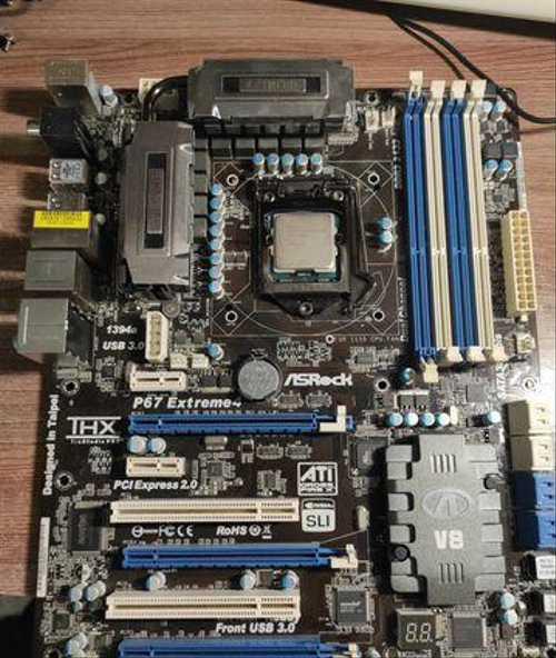 Материнская плата ASRock P67 Extreme4 + cpu g1610