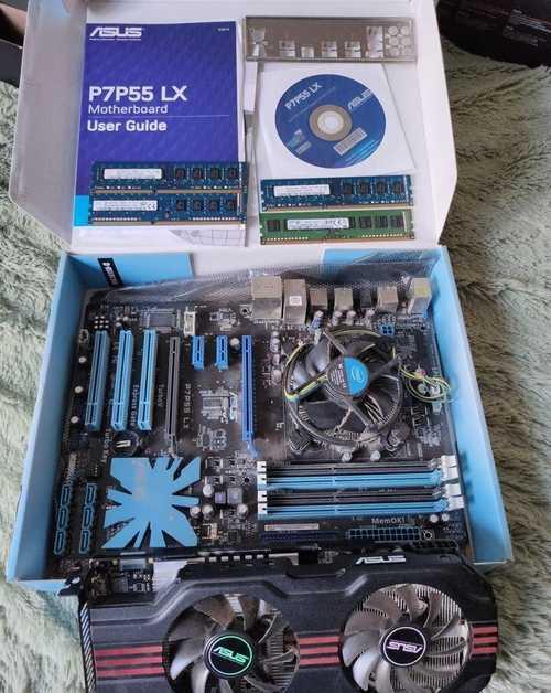 Asus P7P55 LX + Intel i3-540 + DDR-3 16gb