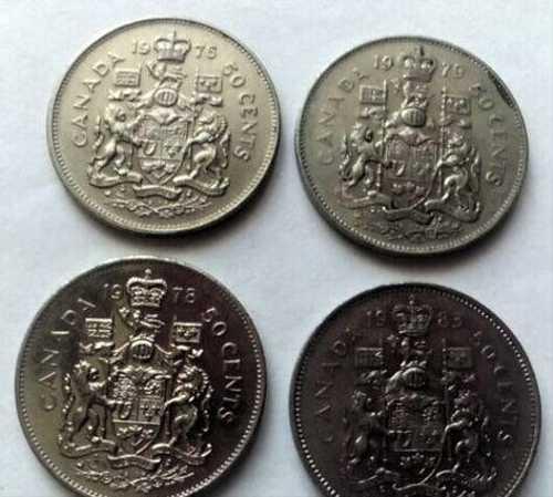 Старые и современные монеты банкноты много