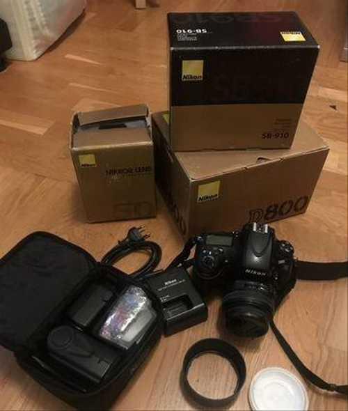 Фотоаппарат Nikon D800 + nikkor 50/1.4 + SB910