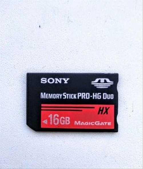 Карта памяти sony memory stick pro duo