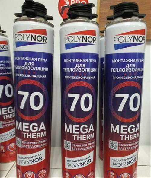 Монтажная пена polynor mega 70